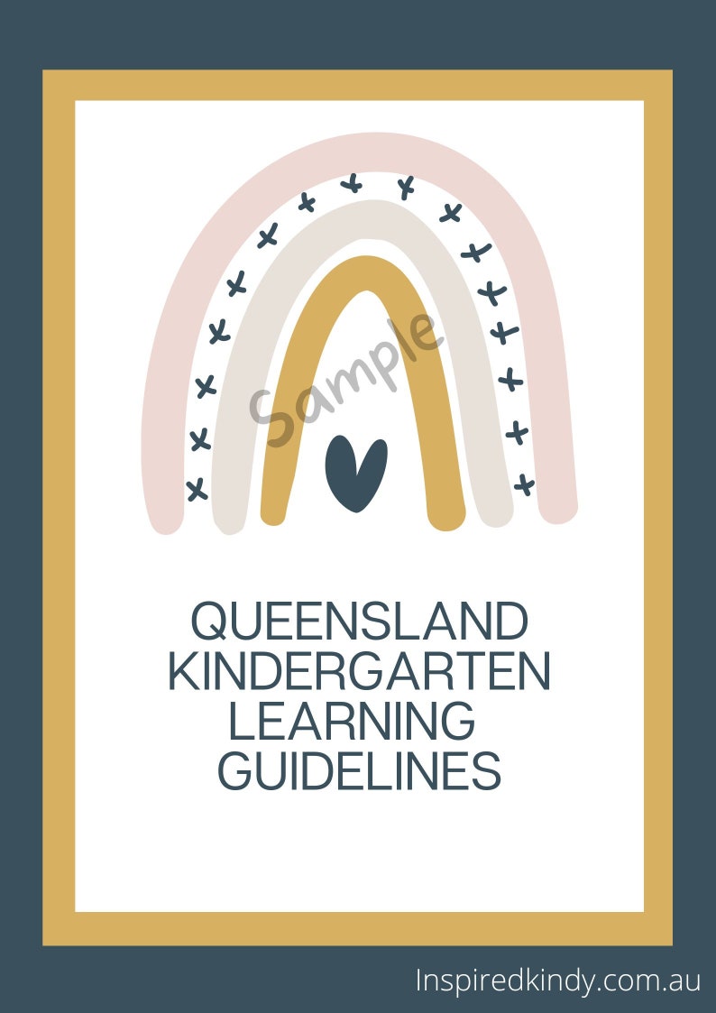 Queensland Kindergarten Guidelines Display - Etsy