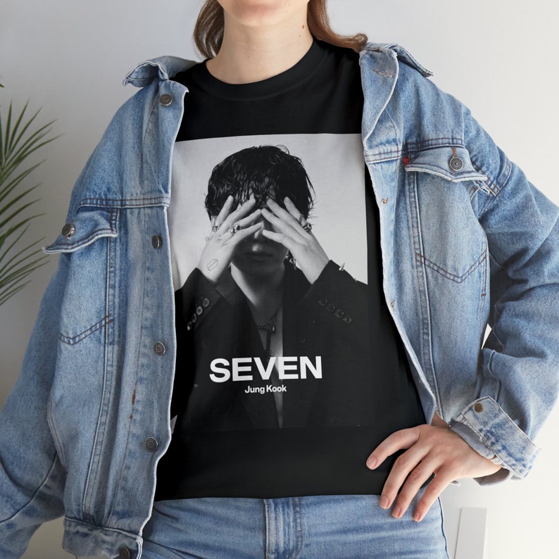 JK Jung Kook Seven New Single Album Unisex Heavy Cotton Tee BTS JK Jeon Jungkook Bangtan Gift ...