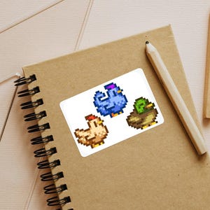 Stardew Valley Original Chickens Sticker Sheet Download Print Design ...