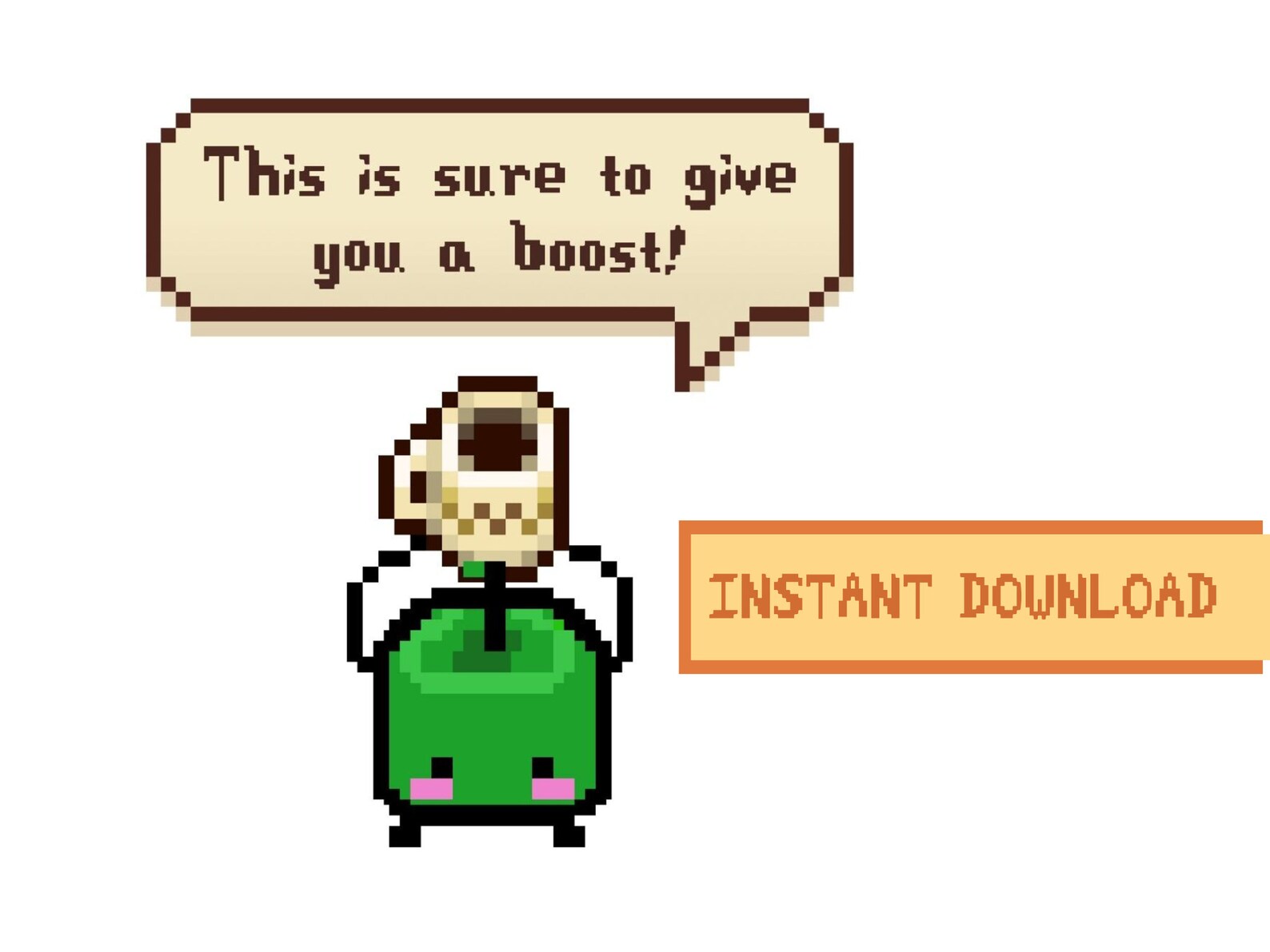 Stardew Valley Coffee Junimo Download Print Sticker Design Pixel Art ...