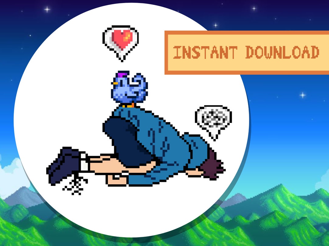 Shane Stardew Valley Sticker, Design, Download, Blue Chicken, Love ...