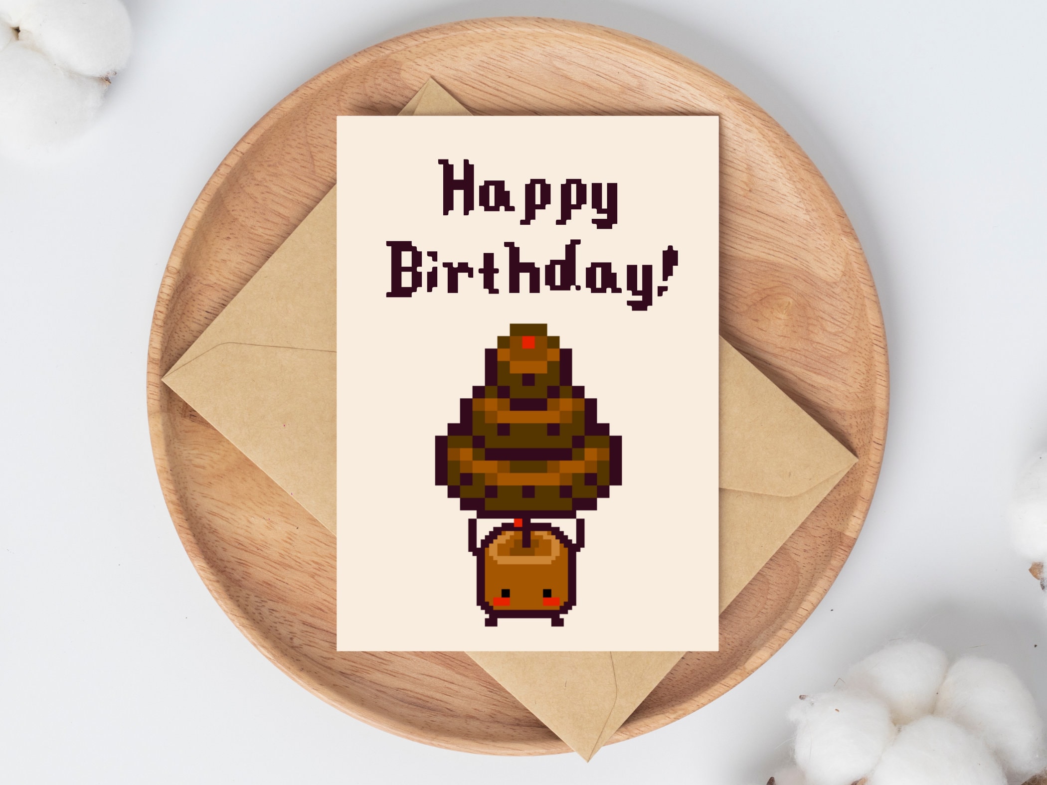 Stardew Valley Chocolate Cake Birthday Card, Digital Download ...