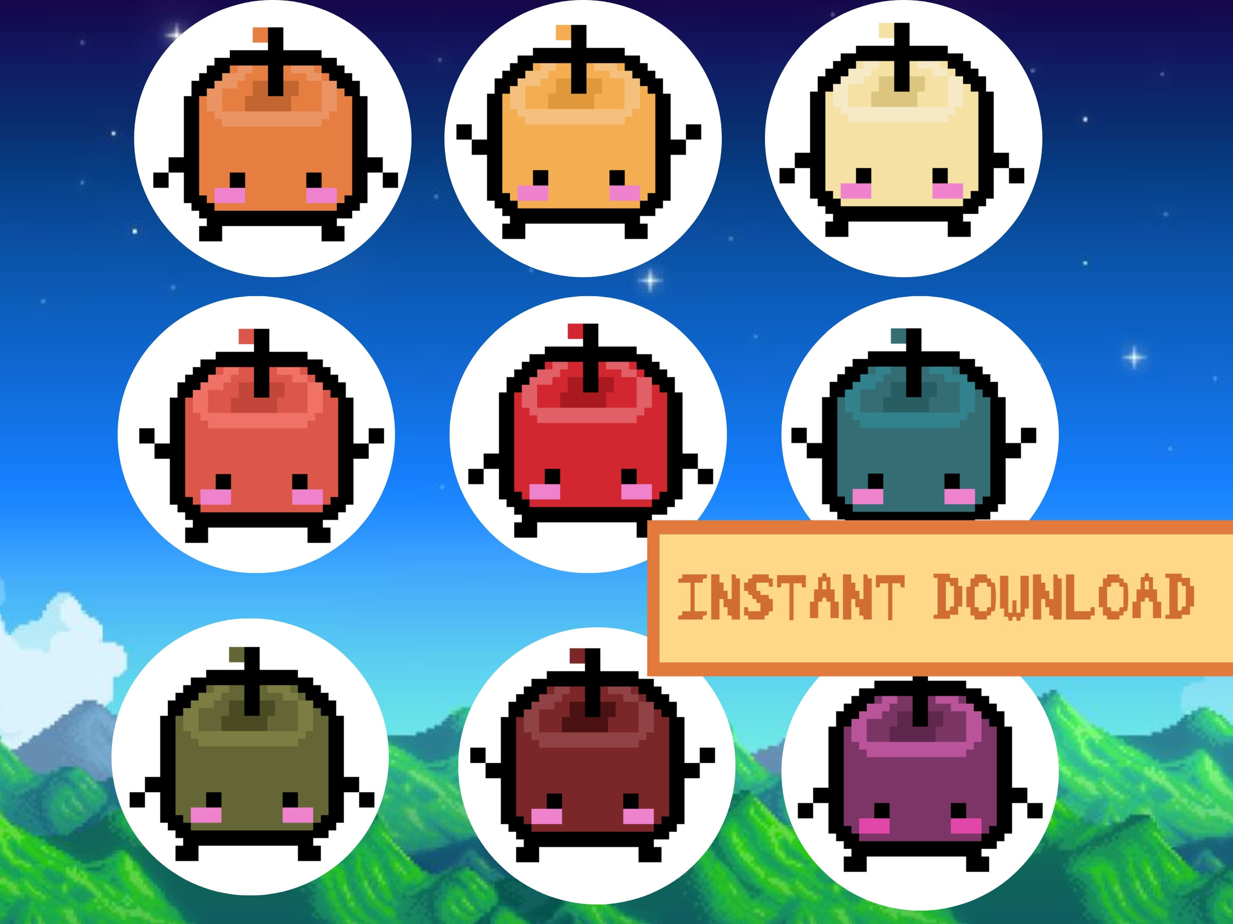 Stardew Valley Autumn Junimos Forest Fairy Download Print Sticker ...