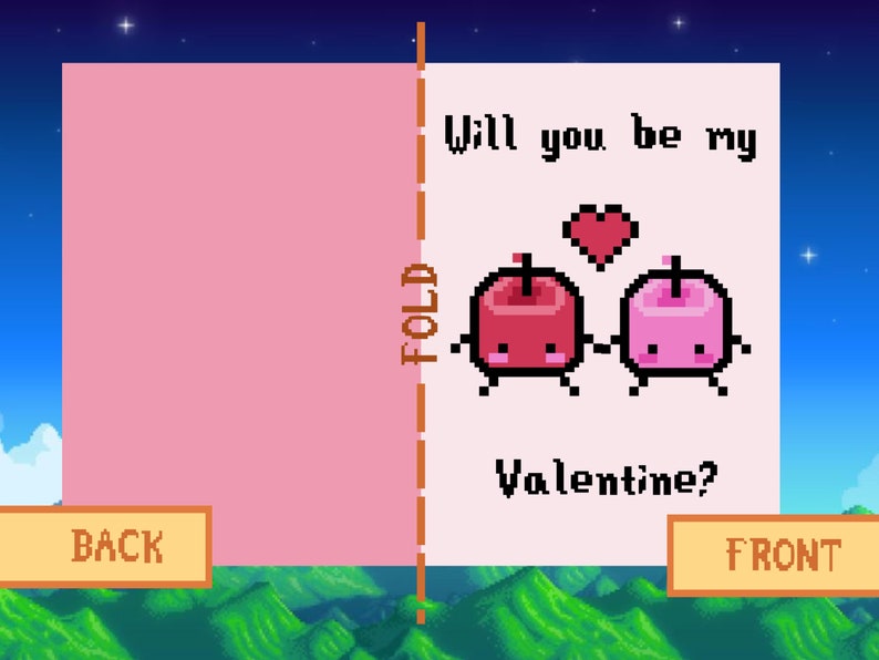 Stardew Valley Valentine's Day Card, Valentine Gift, Card, Love ...