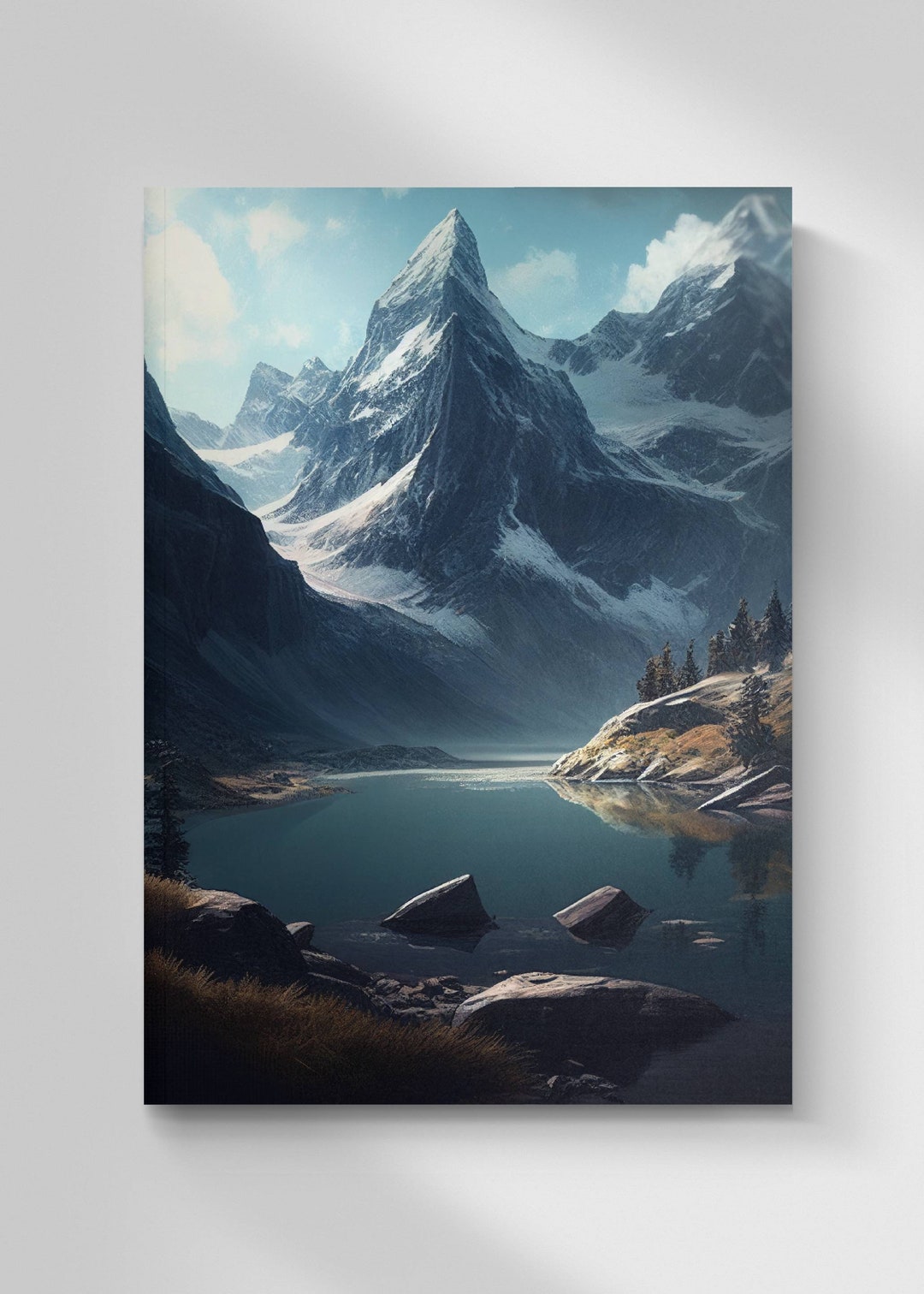 Mountain Decor, Printable Wall Art, Modern Home Decor, Mountain Wall ...