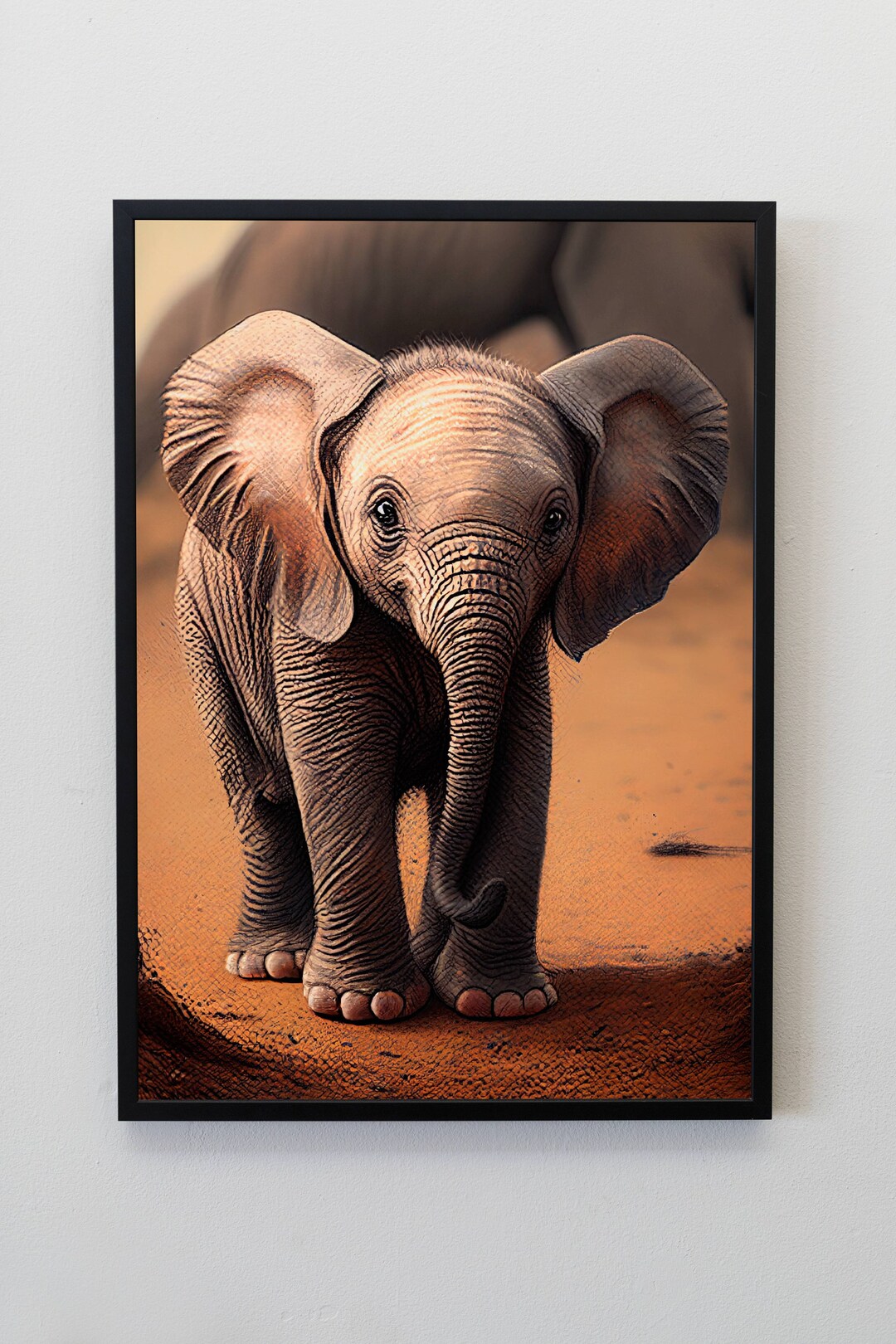 Elephant Decor, Printable Wall Art, Modern Home Decor, Elephant Wall ...