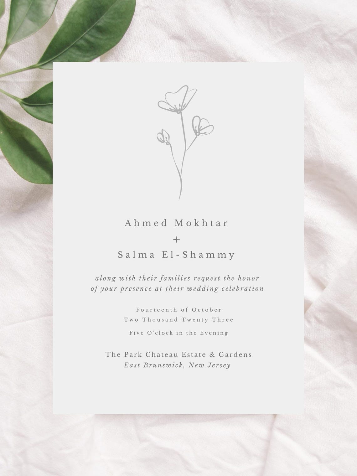 Customizable Digital Muslim Wedding Invitation | Nikkah & Walima ...