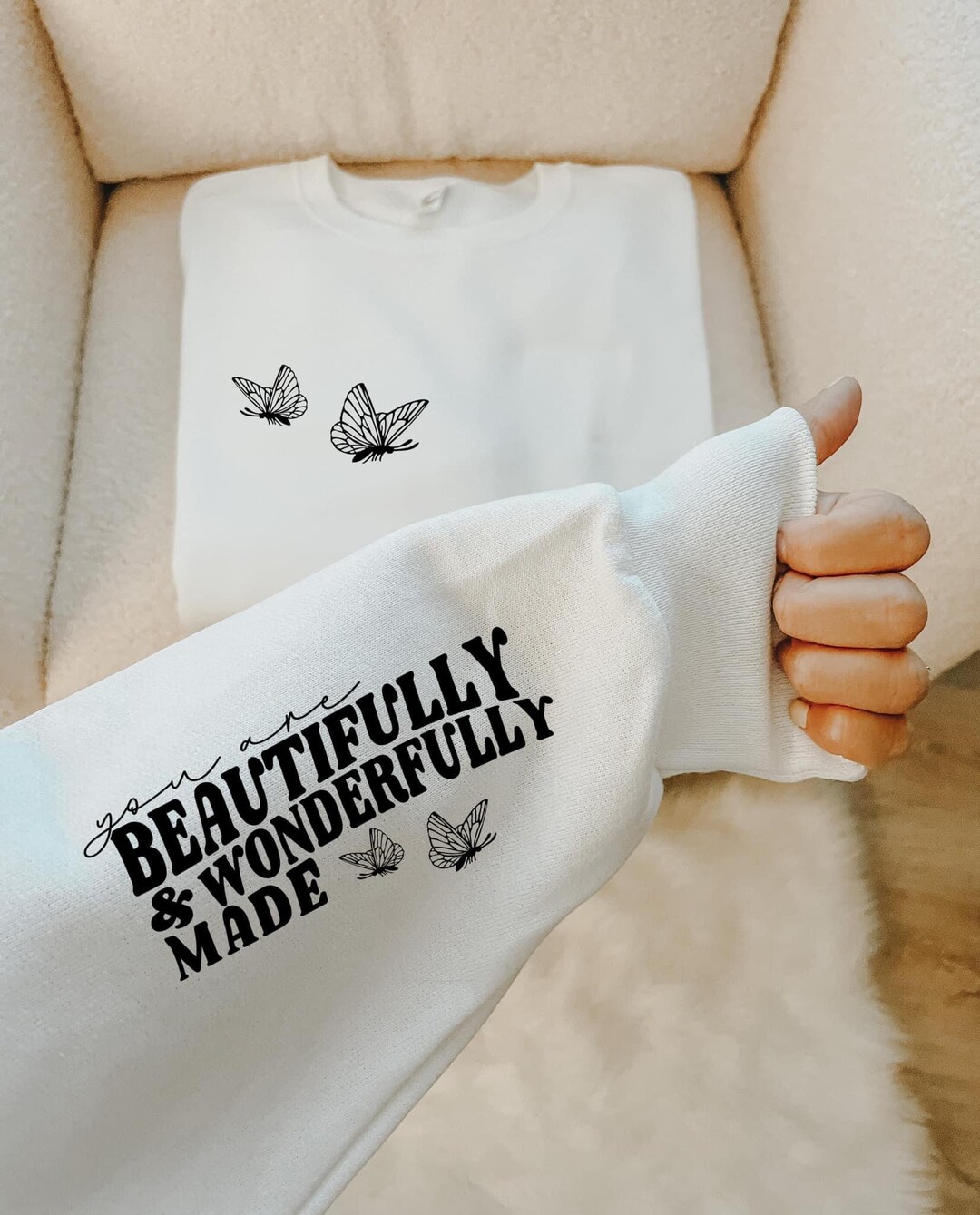 You Are Beautifully and Wonderfully Made, Butterfullys , Gift for Her ...