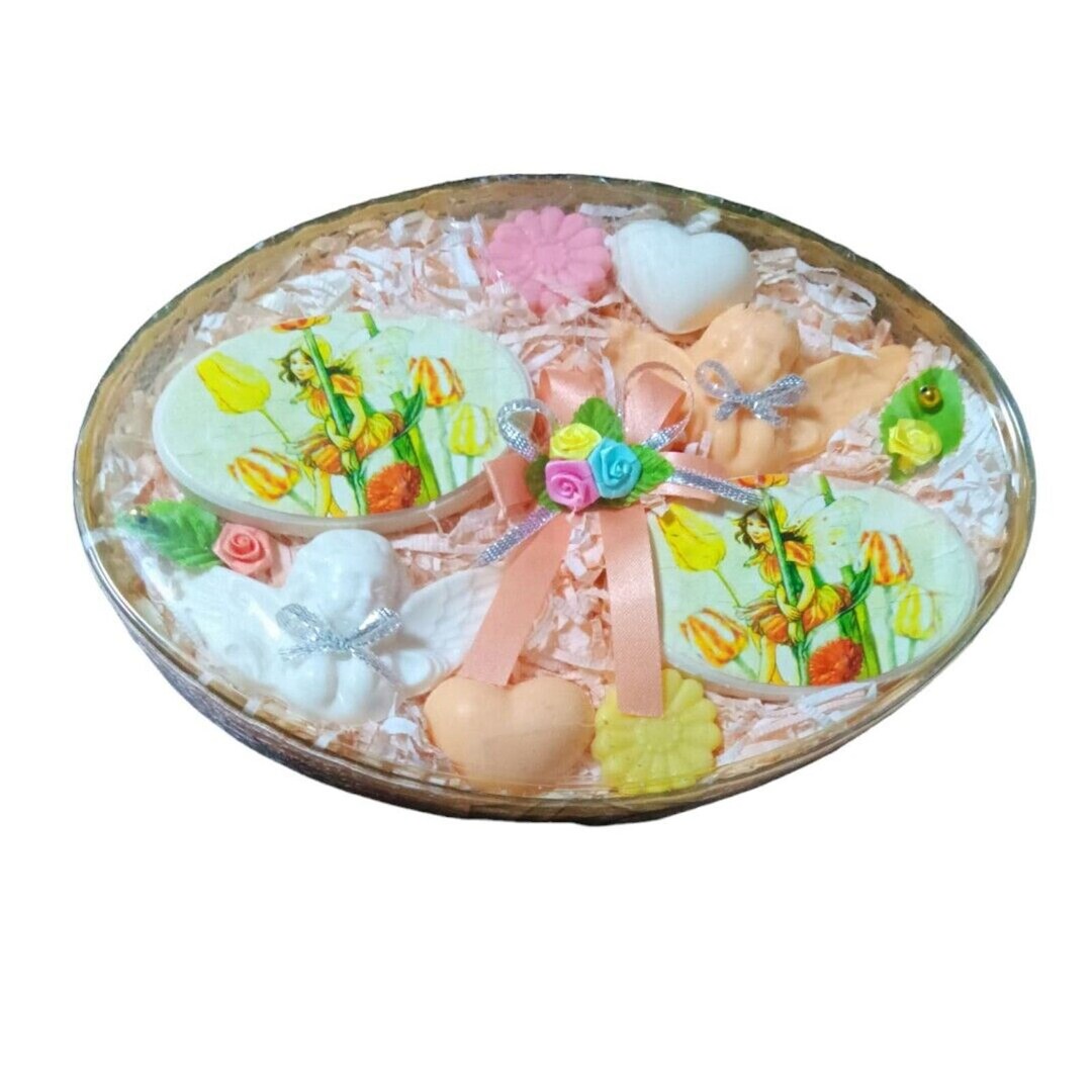90s Decorative Guest Soap Set Angel Heart Flower - Etsy