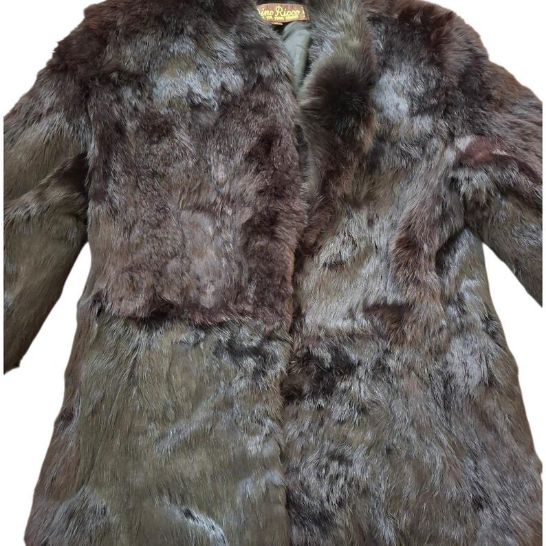 Vintage Dino Ricco Lapin Rabbit Fur From France Women's Fur Coat Size M ...