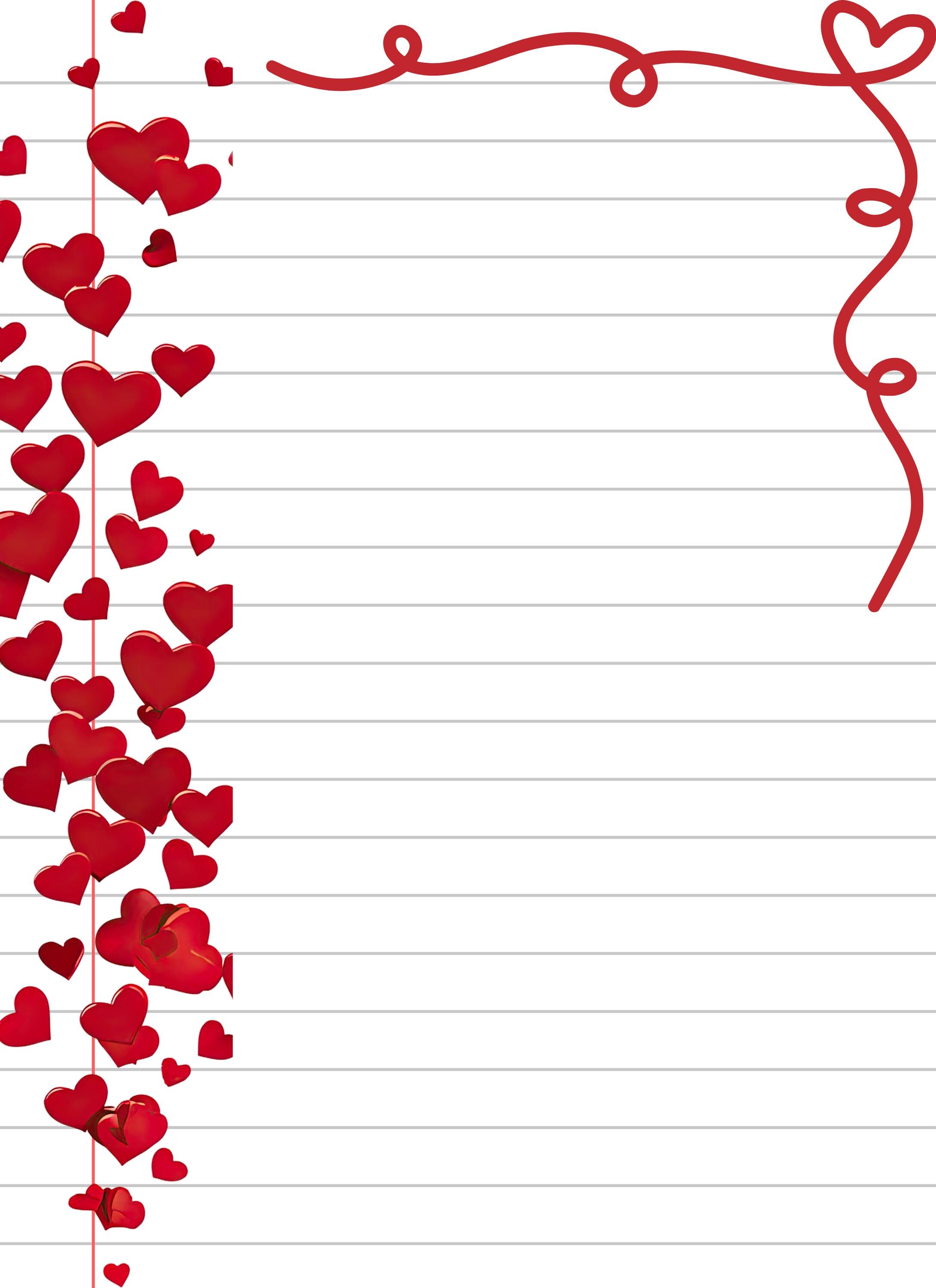 My Valentines Notes, Stationary, Writing Paper, Love Notes - Etsy