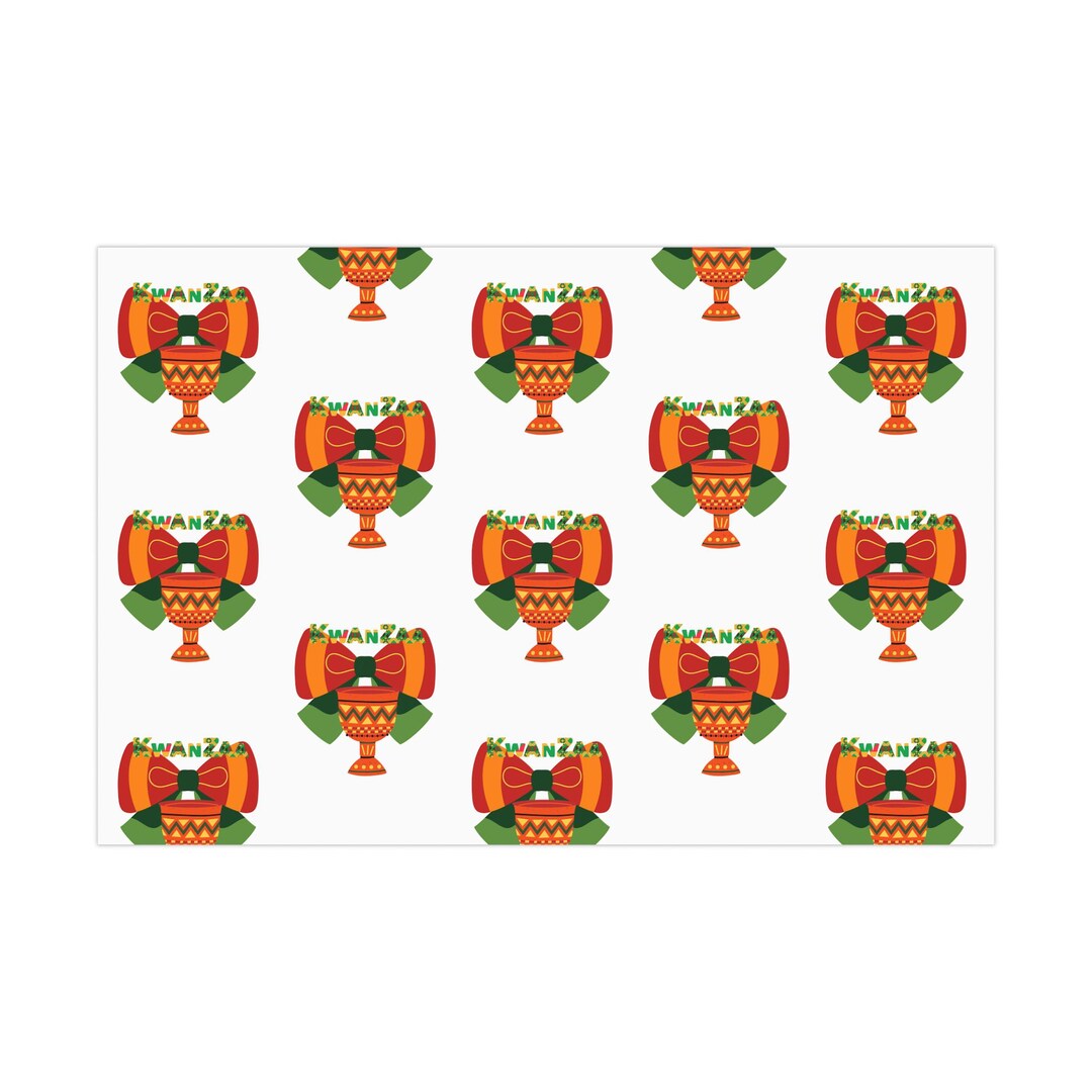 Wrapping Paper, Kwanzaa Themed Gift Wrap Papers, Holiday Present ...