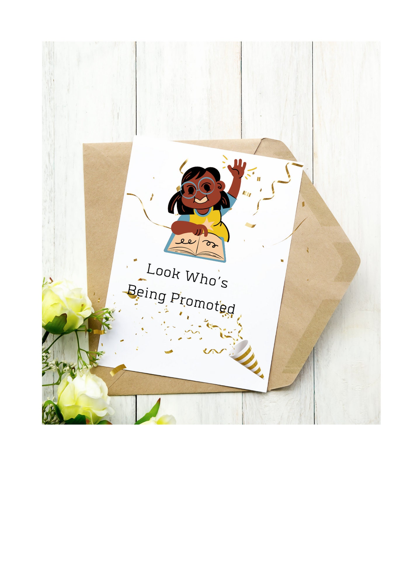 Graduation Card for Grade Promotion. Outside Card Reads ‘look Who’s ...