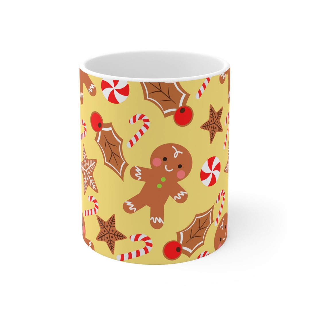 Ceramic HOLIDAY Gingerbread Man Mug 11oz - Etsy