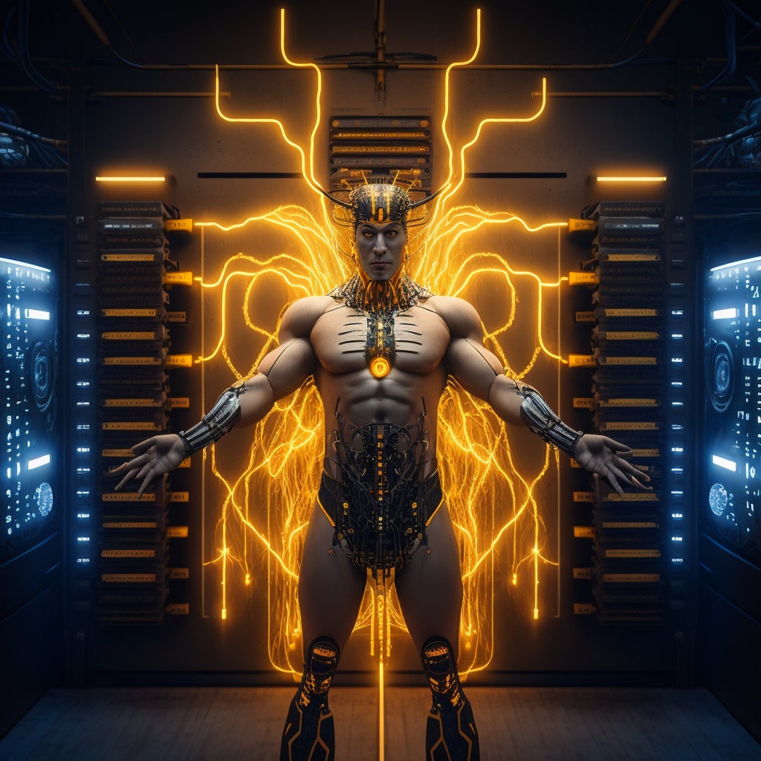 AI Robot Electricity Power From Server Room Engineering - Etsy