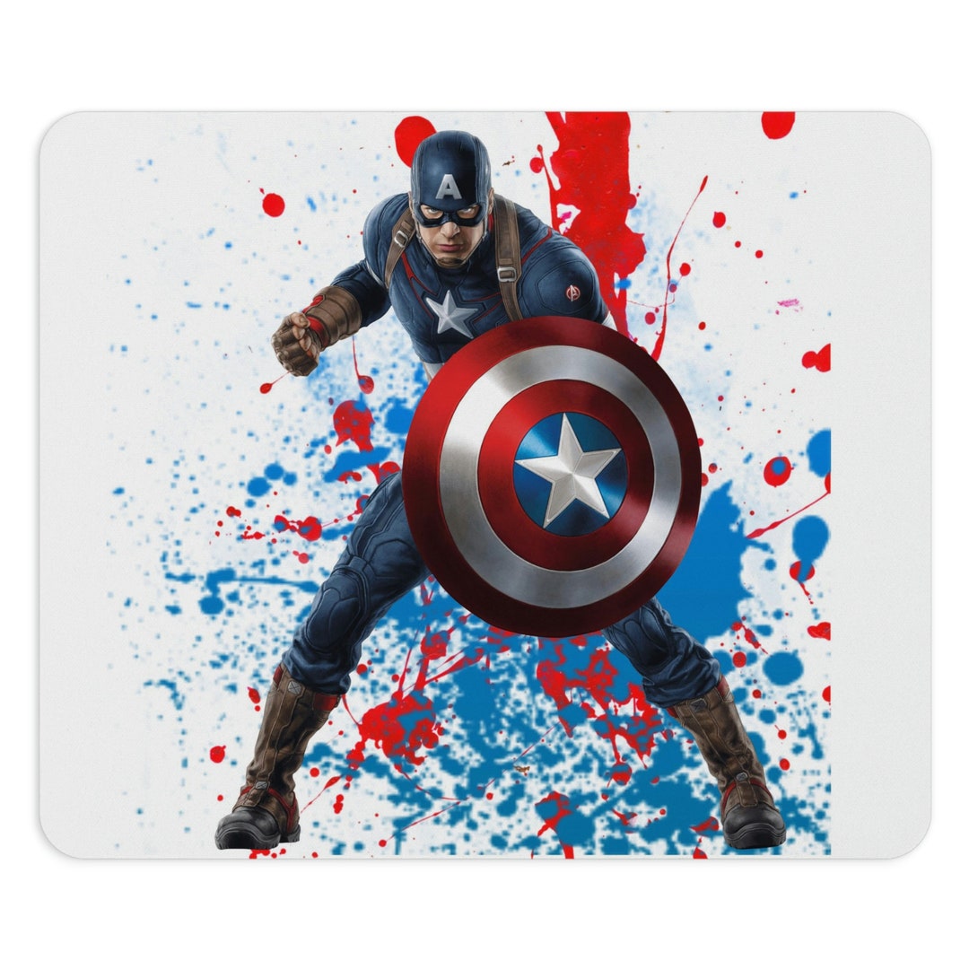 Captain America Mouse Pad Computer Abstract Art Mouse - Etsy