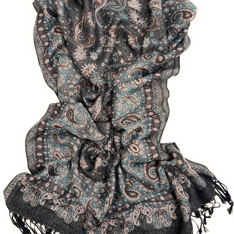Boho Blue Pashmina - Etsy