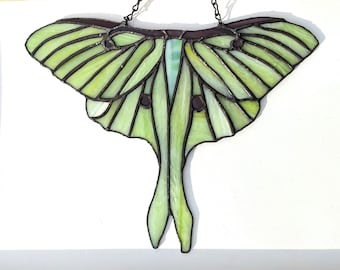 Luna Moth Stained Glass - Etsy