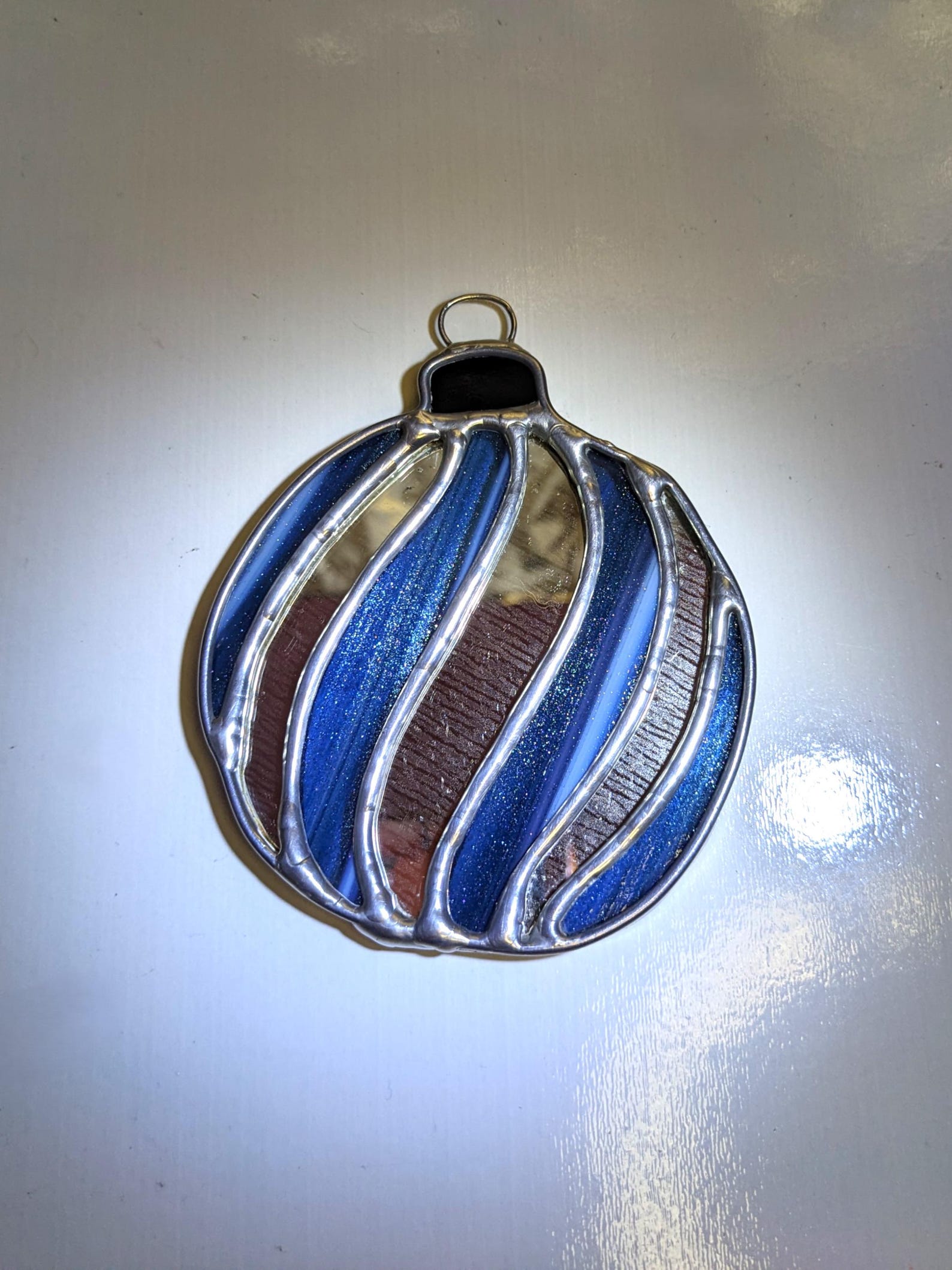 Stained Glass Bauble Ornament Decor - Etsy