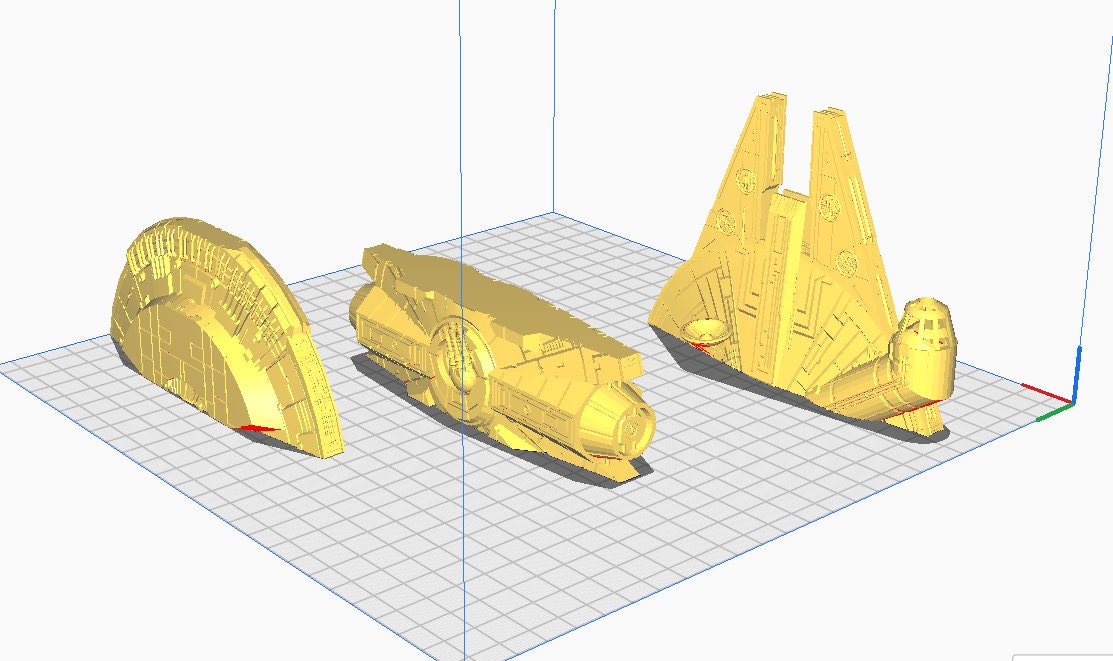 3D Printed Millennium Falcon - Etsy