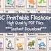Printable Alphabet Flash Cards, Classroom Decor, Toddlers Preschool ...
