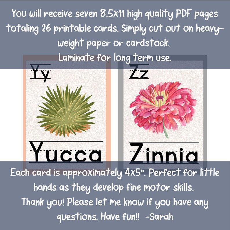 Printable ABC Flash Cards, Alphabet Classroom Decor, Toddlers Preschool ...