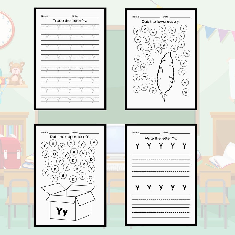 Letter of the Week Worksheets Printable, Preschool Curriculum, Alphabet ...