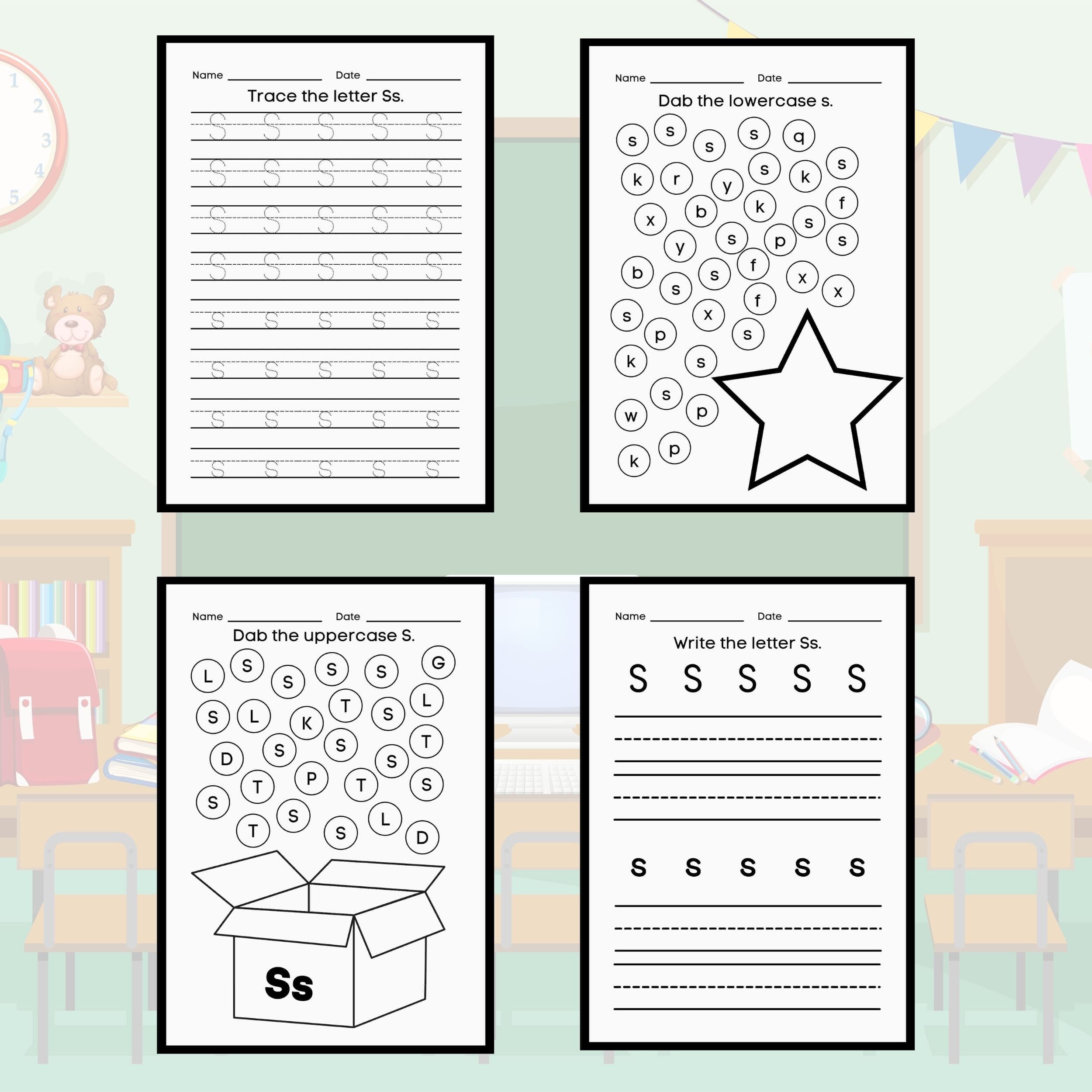 Letter of the Week Worksheets Printable, Preschool Curriculum, Alphabet ...