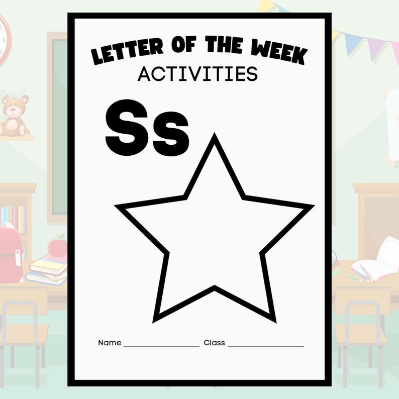 Letter of the Week Worksheets Printable, Preschool Curriculum, Alphabet ...