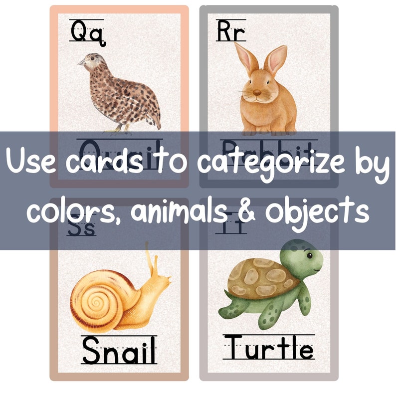 Printable ABC Flash Cards Bundle, Homeschool Classroom Decor, Toddlers ...