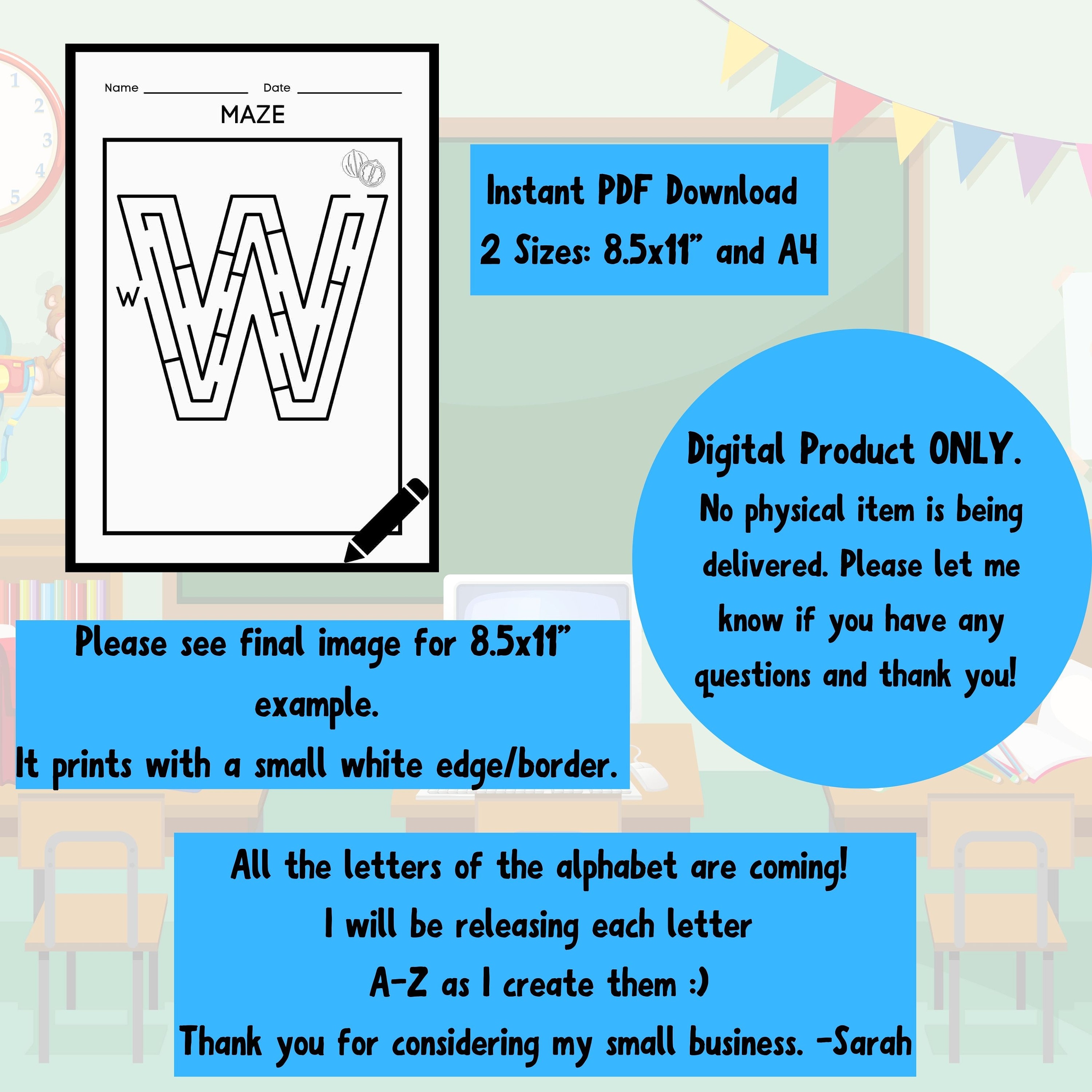 Letter of the Week Worksheets Printable, Preschool Curriculum, Alphabet ...