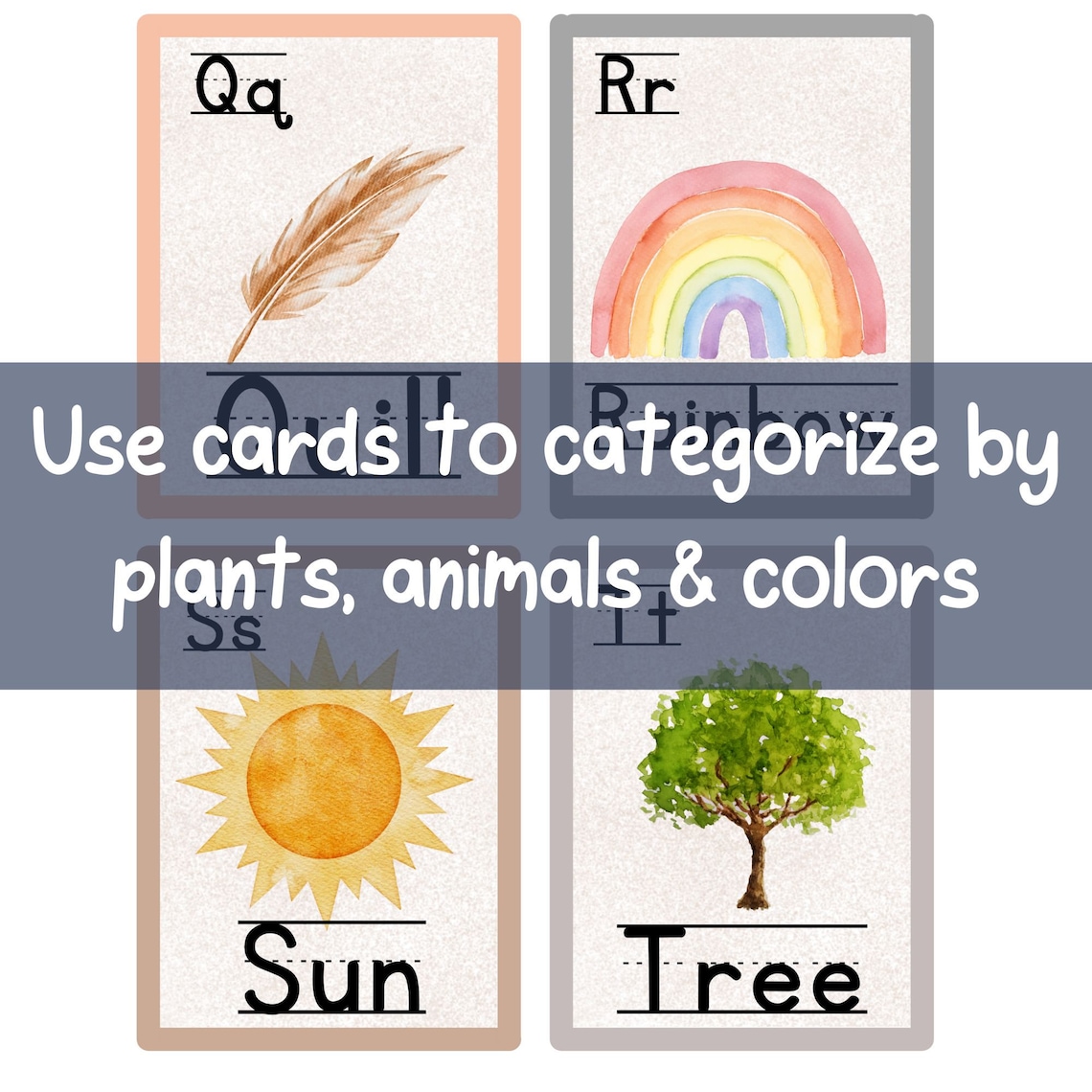 Printable ABC Flash Cards, Alphabet Classroom Decor, Toddlers Preschool ...