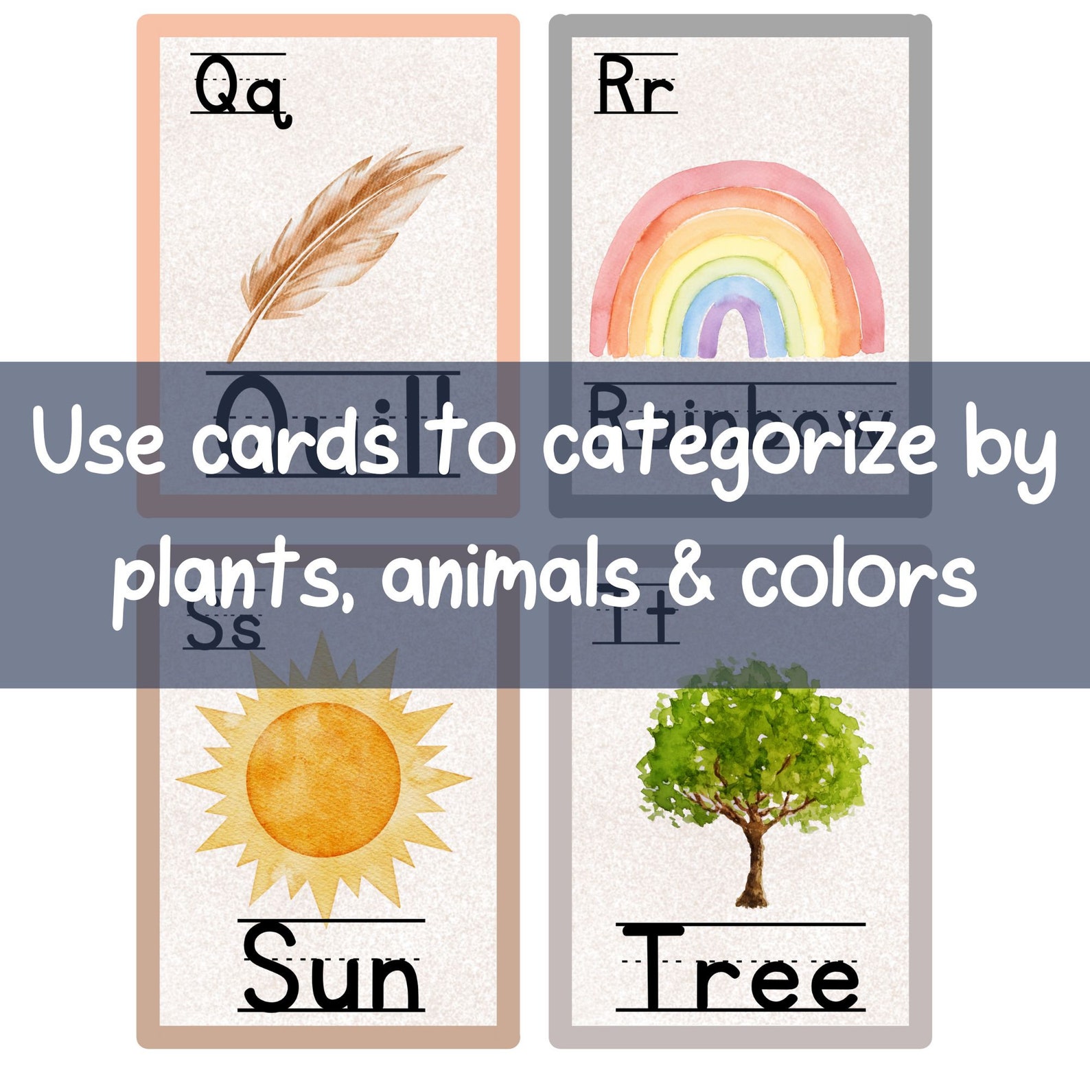 Printable ABC Flash Cards, Alphabet Classroom Decor, Toddlers Preschool ...