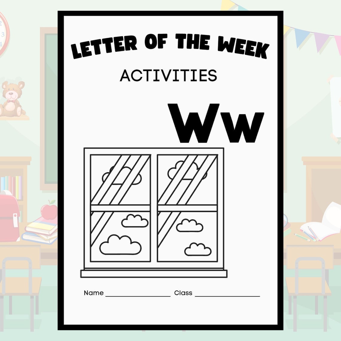 Letter of the Week Worksheets Printable, Preschool Curriculum, Alphabet ...