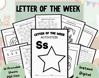 Learning Binder | Alphabet Busy Book | Preschool Curriculum | Letter of ...