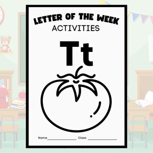 Letter of the Week Worksheets Printable, Preschool Curriculum, Alphabet ...