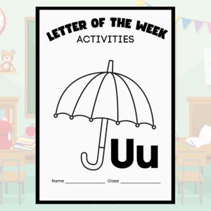 Letter of the Week Worksheets Printable, Preschool Curriculum, Alphabet ...