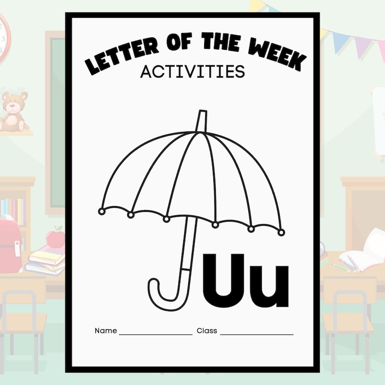 Letter of the Week Worksheets Printable, Preschool Curriculum, Alphabet ...