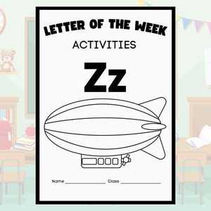 Letter of the Week Worksheets Printable, Preschool Curriculum, Alphabet ...
