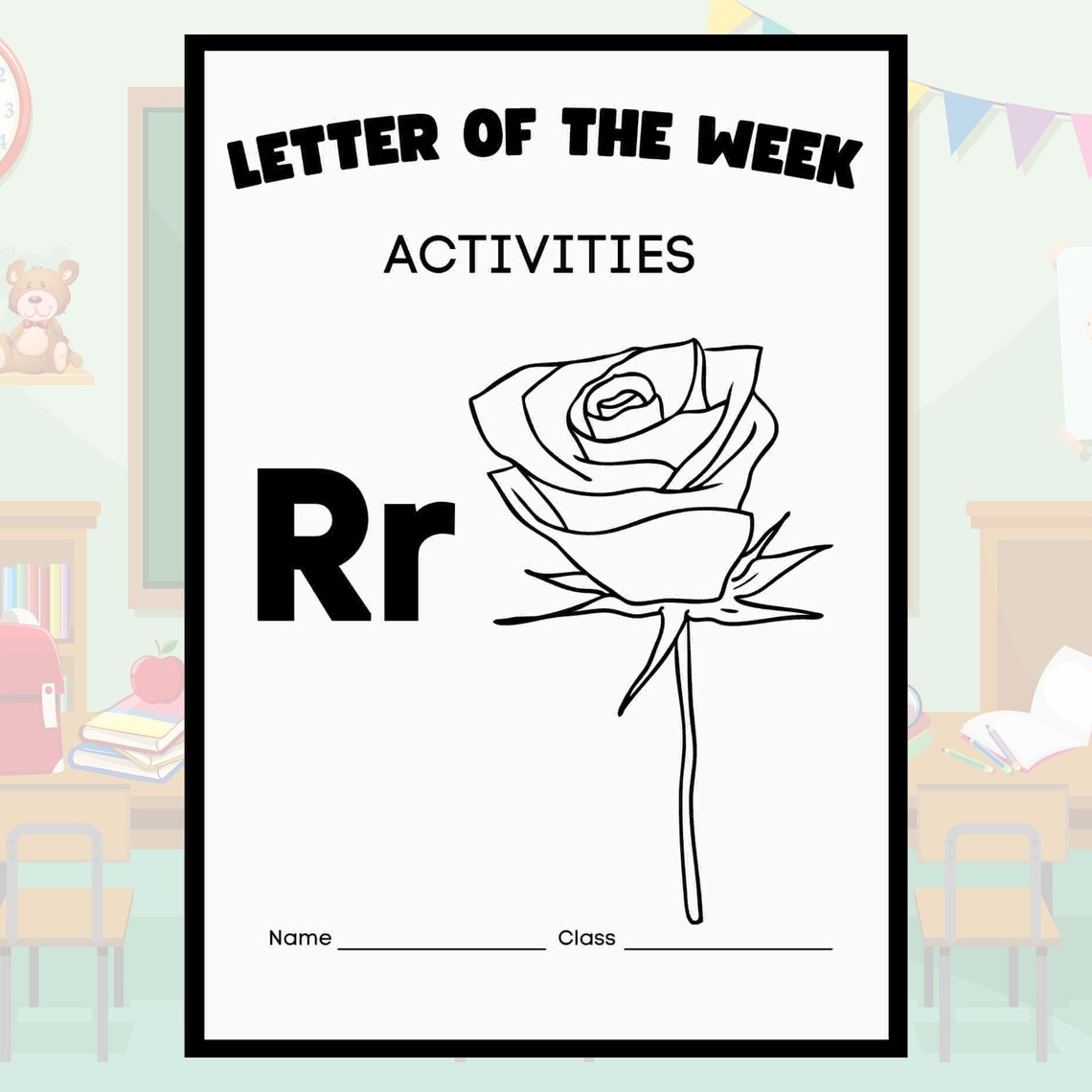 Letter of the Week Worksheets Printable, Preschool Curriculum, Alphabet ...