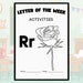 Letter of the Week Worksheets Printable, Preschool Curriculum, Alphabet ...
