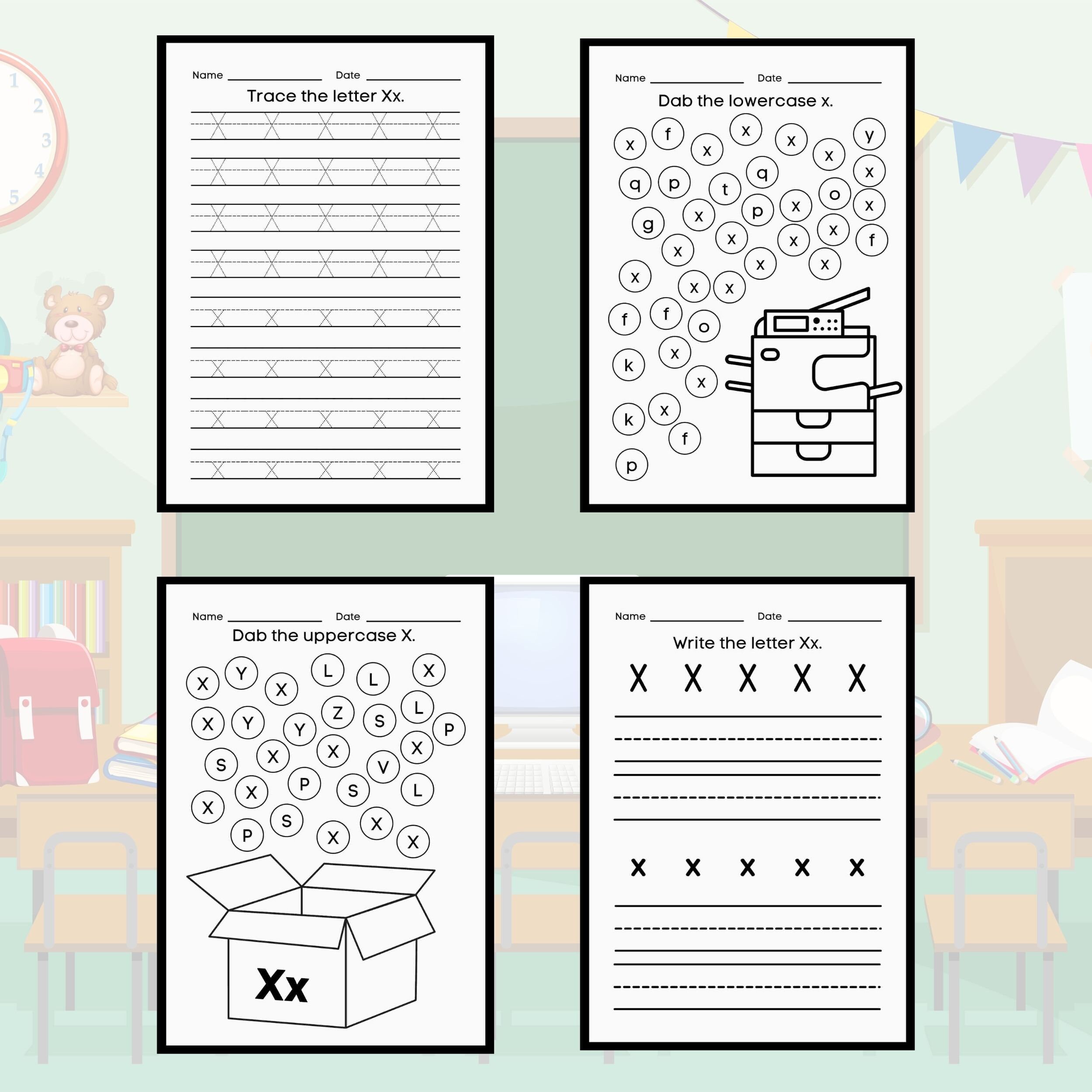 Letter of the Week Worksheets Printable, Preschool Curriculum, Alphabet ...