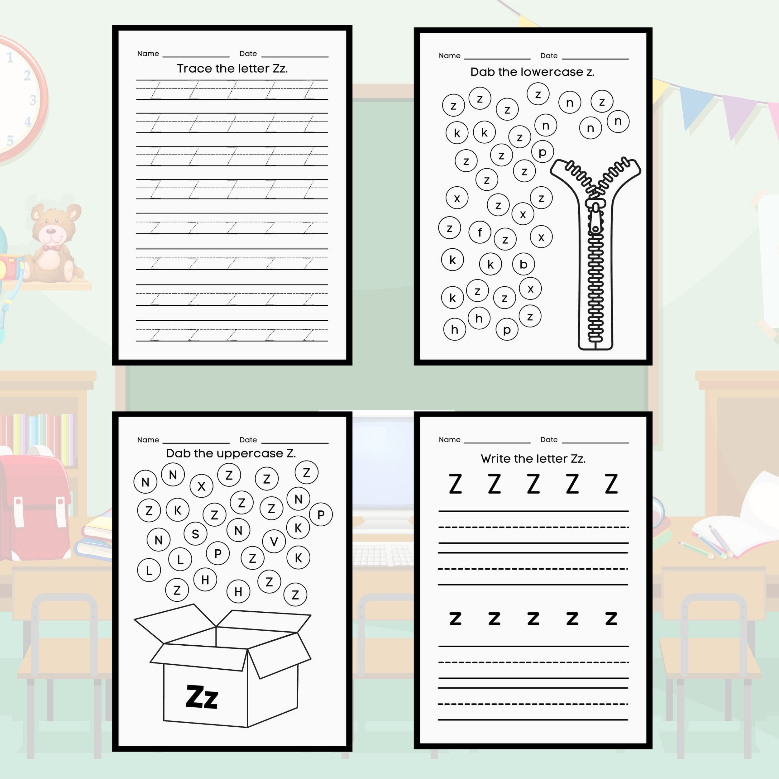 Letter of the Week Worksheets Printable, Preschool Curriculum, Alphabet ...