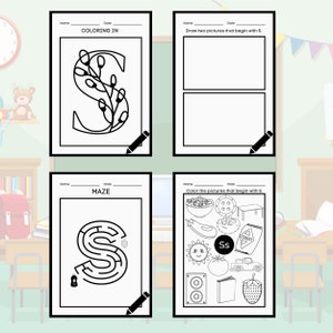 Letter of the Week Worksheets Printable, Preschool Curriculum, Alphabet ...