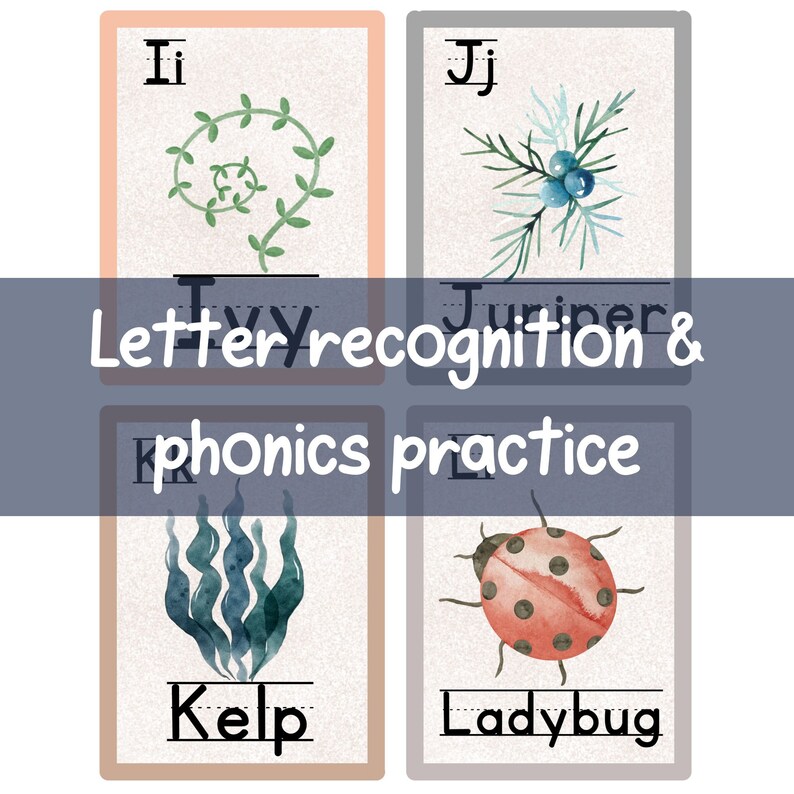 Printable ABC Flash Cards, Alphabet Classroom Decor, Toddlers Preschool ...