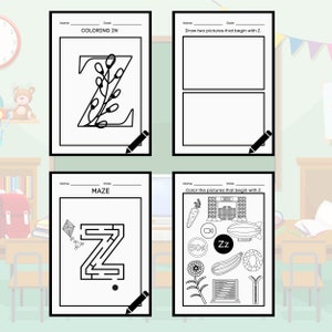Letter of the Week Worksheets Printable, Preschool Curriculum, Alphabet ...