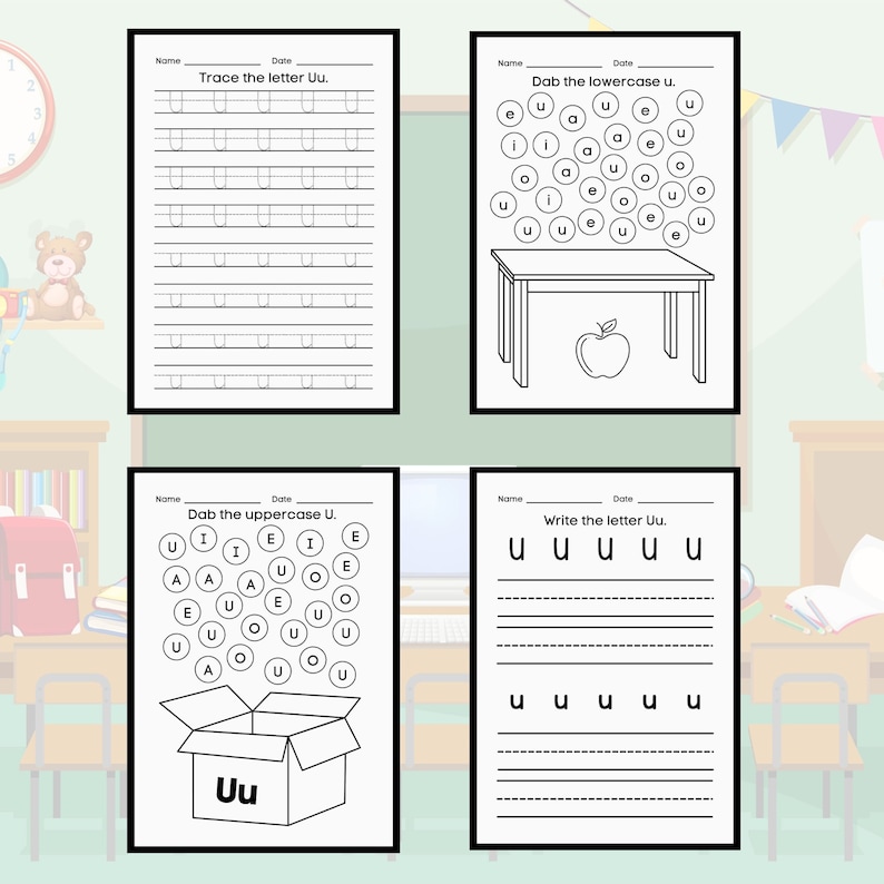 Letter of the Week Worksheets Printable, Preschool Curriculum, Alphabet ...