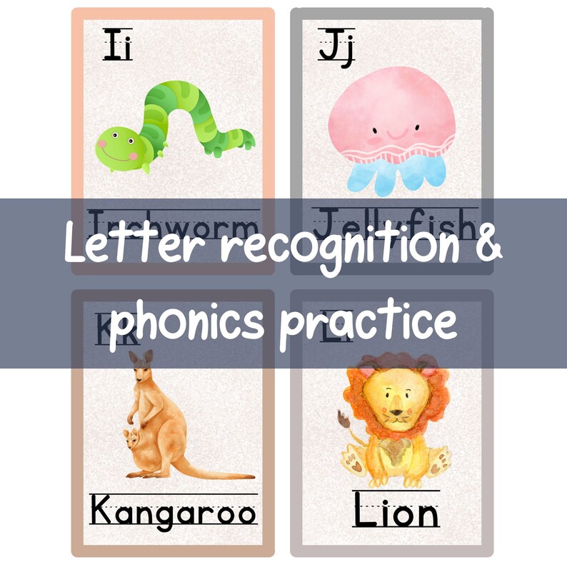 Printable Alphabet Flash Cards, Classroom Decor, Toddlers Preschool ...