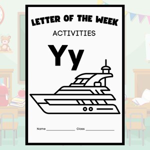 Letter of the Week Worksheets Printable, Preschool Curriculum, Alphabet ...