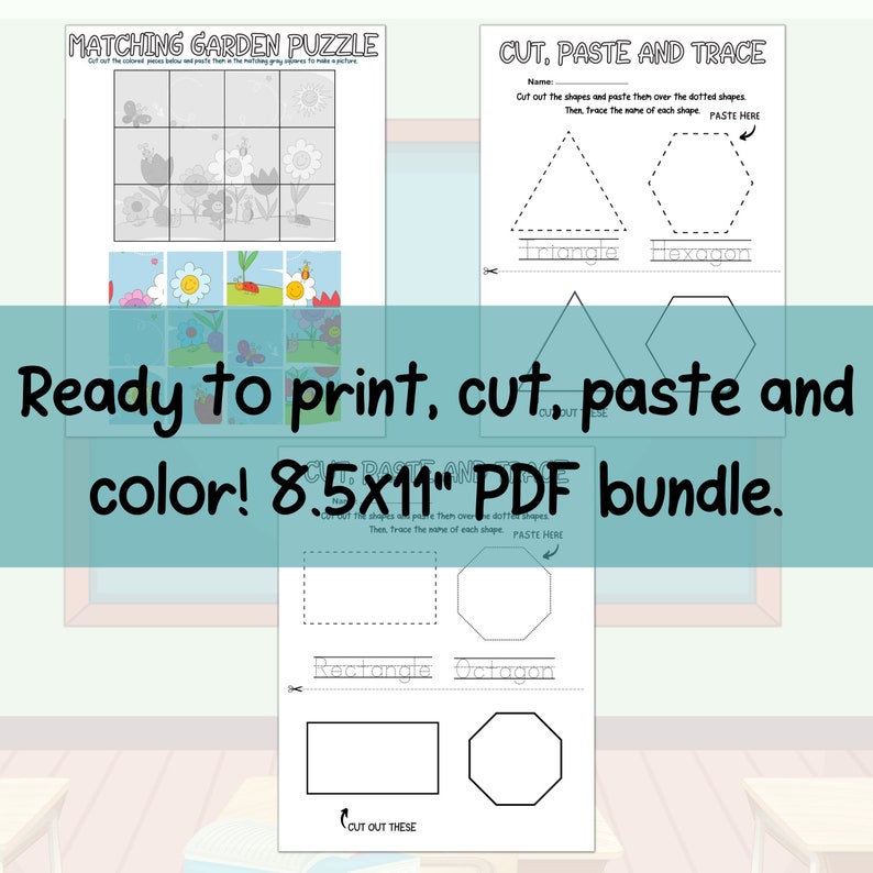 Scissor Skills Printable Worksheets Bundle for Toddlers and - Etsy